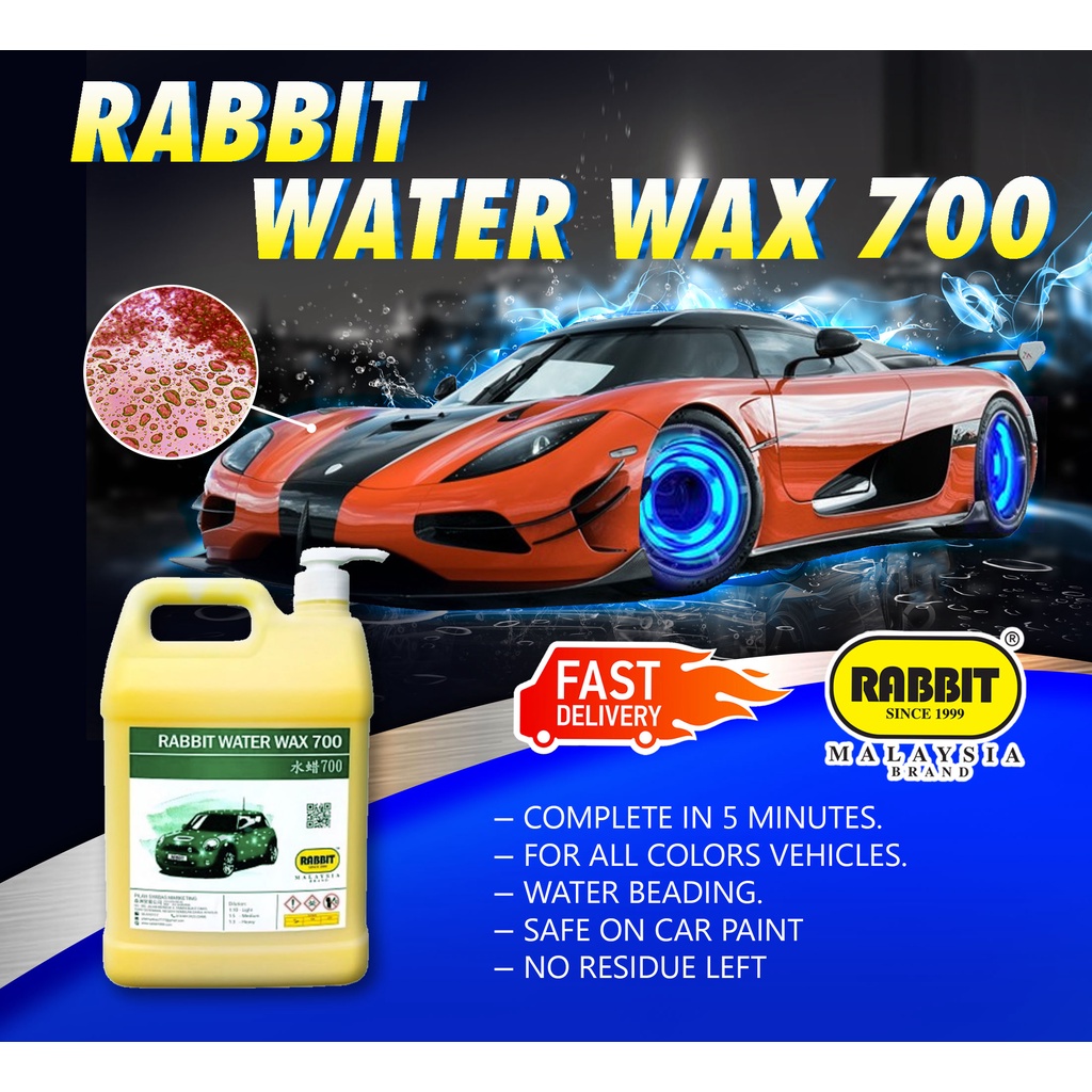 RABBIT WATER WAX 700 - 5lt - Water Wax 5Liter [SpeedWax] / ULTIMATE ...