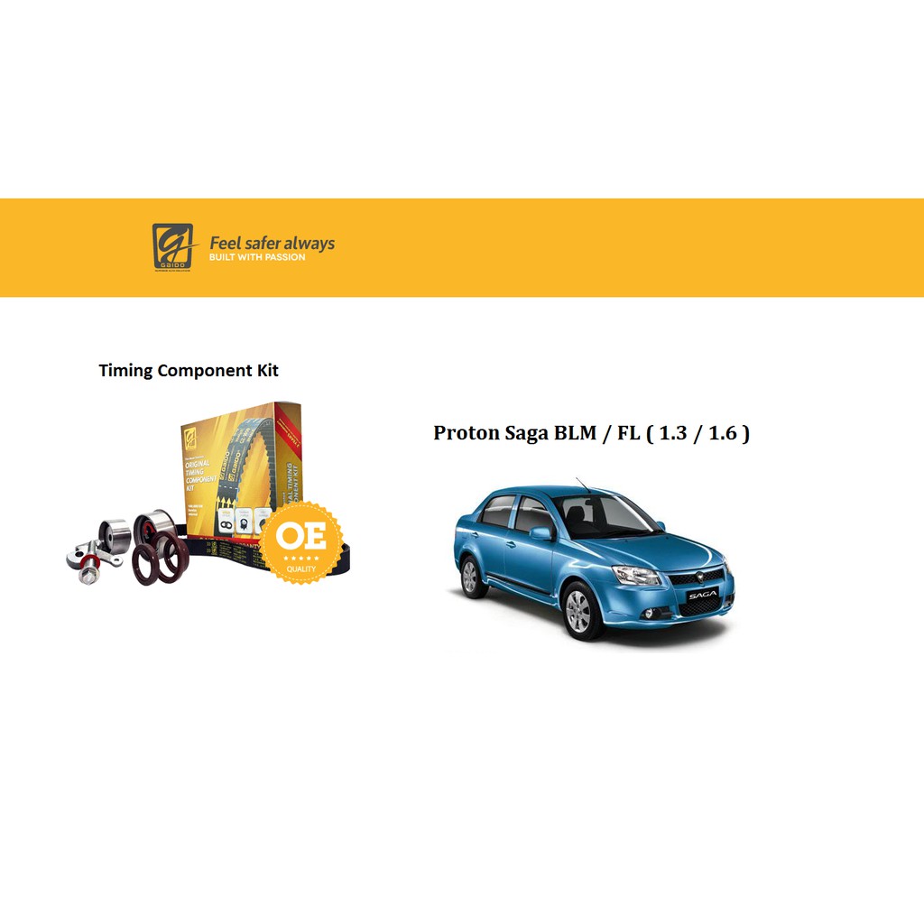 Proton Saga BLM / FL Timing Component Kit / Timing Belt / Timing Kit ...