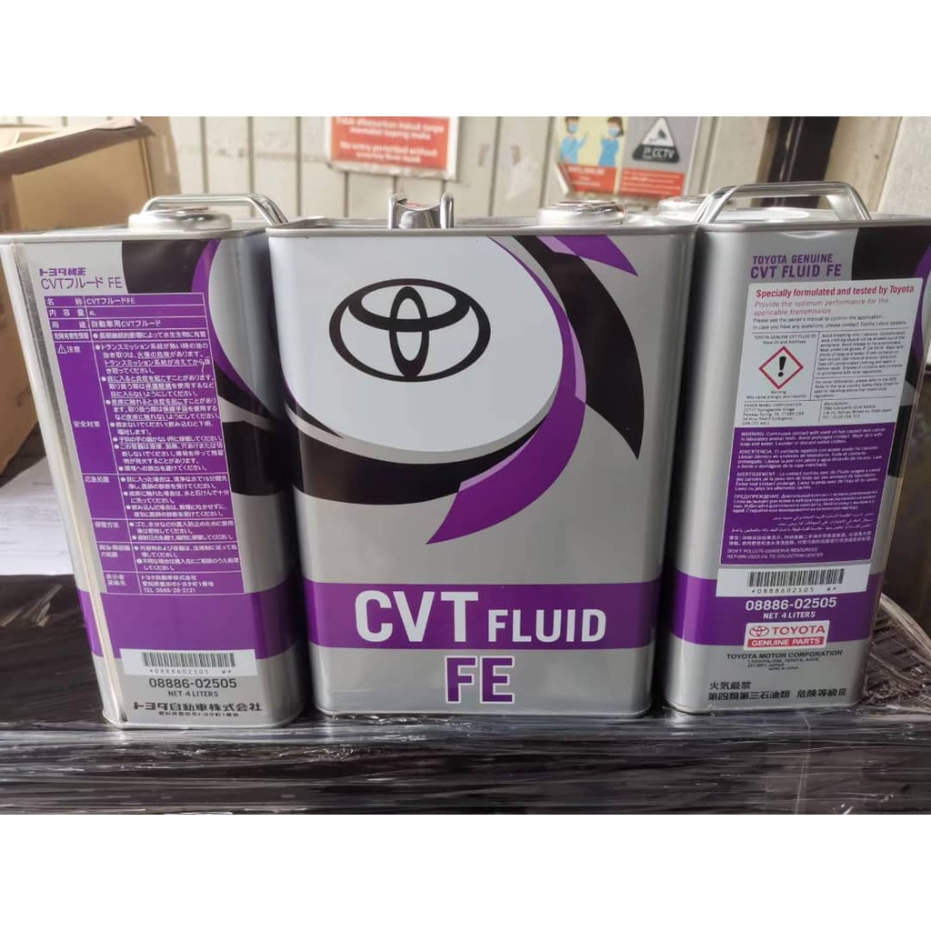 Toyota Auto Transmission CVT Fluid Type FE (4 Litre) 2022 New Packing | Shopee Malaysia