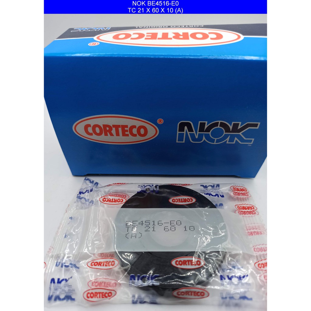 NOK Oil Seal - TC 21x60x10 NBR ( 21 x 60 x 10 ) Corteco / Japan ...