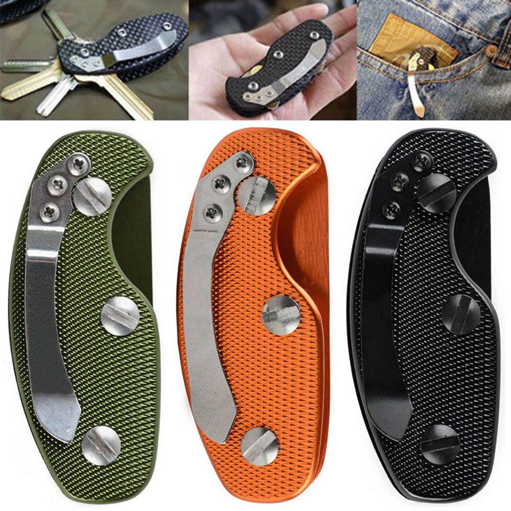 Aluminium Smart Key Holder Clip Keys folder keyring housing EDC Pocket ...