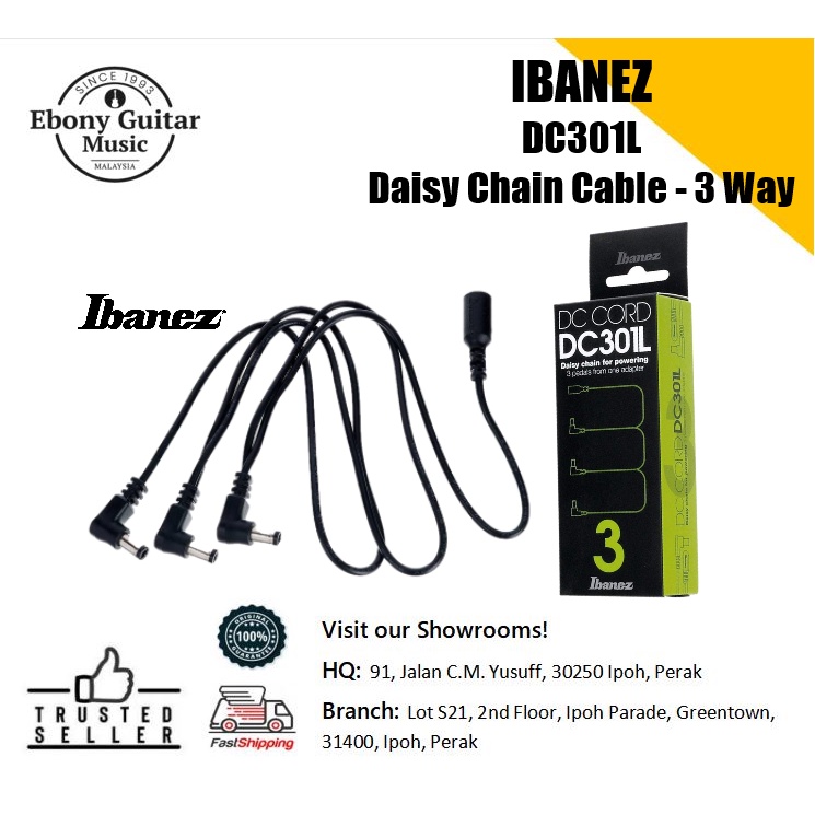 Ibanez DC301L Daisy Chain Cable - 3 Way | Shopee Malaysia