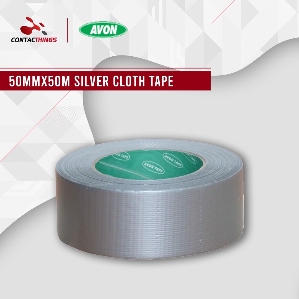 AVON Industrial Heavy Duty Cloth Tape Silver 50mm X 50m - AVN9813060K ...