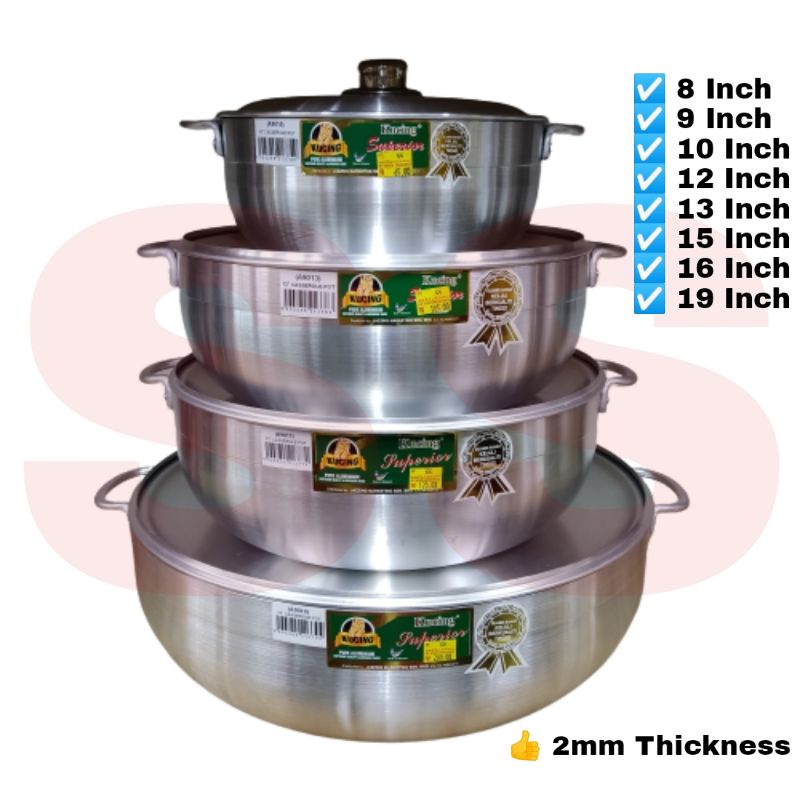 Superior Quality Aluminum Casserole Pot / Periuk Tebal Cap KUCING ... Superior Quality Aluminum Casserole Pot / Periuk Tebal Cap KUCING ...