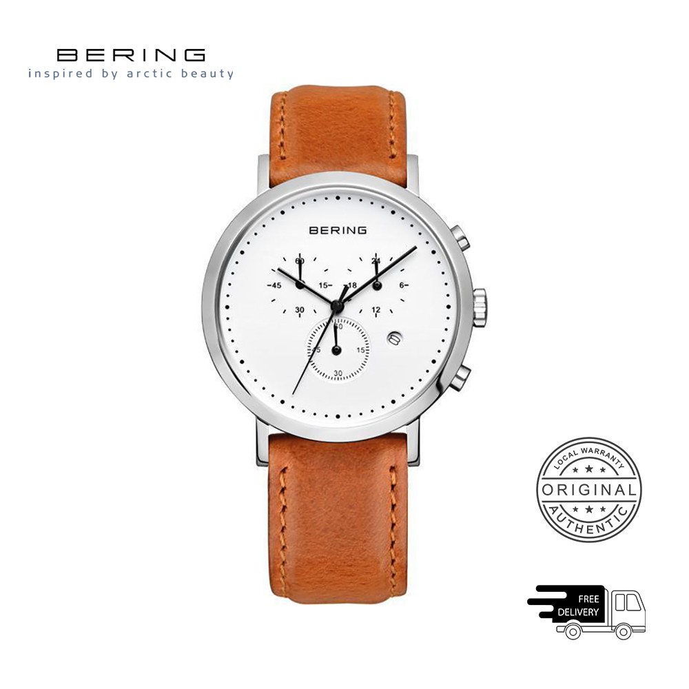 BERING Classic White Men's Watch (40mm) 10540-504 | Shopee Malaysia