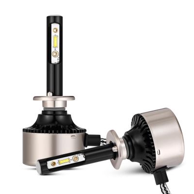 2PCS F5S 12V H1 Car SMD LED Headlight 6000lm 6500K Front Lamp (BLACK ...