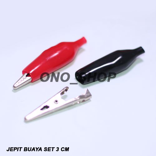 MERAH 3 cm Crocodile Clip Set (Red+Black) | Shopee Malaysia