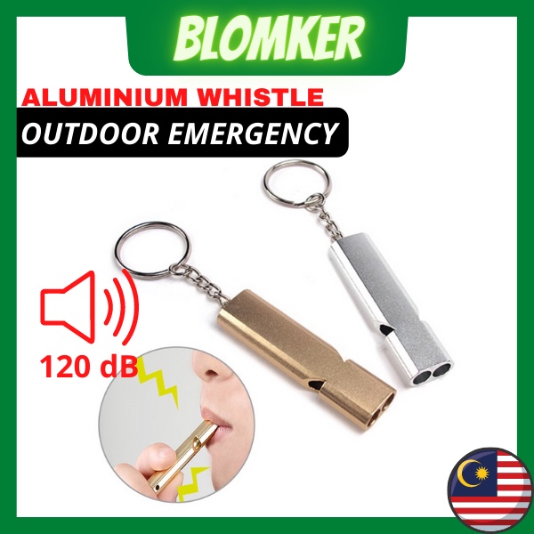Outdoor Metal Whistle Dual-tube Survival Whistle Portable Aluminum ...