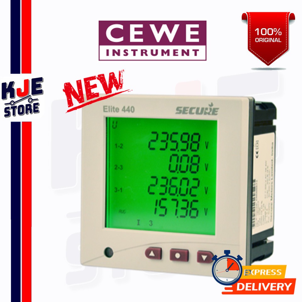 CEWE Elite 440-445 DPM, CL1.0, Input: 1A&5A, 57.7V(100V)-240V(415V), RS485, Aux:80-300VAC/DC ...