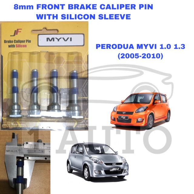 JF 8mm FRONT BRAKE CALIPER PIN WITH SILICON SLEEVE PERODUA MYVI 1.0 1.3 ...