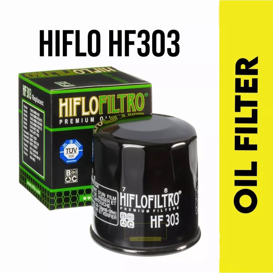 HIFLO FILTRO HF303 Oil Filter - KAWASAKI SUPERBIKE ALL MODEL - NINJA ...