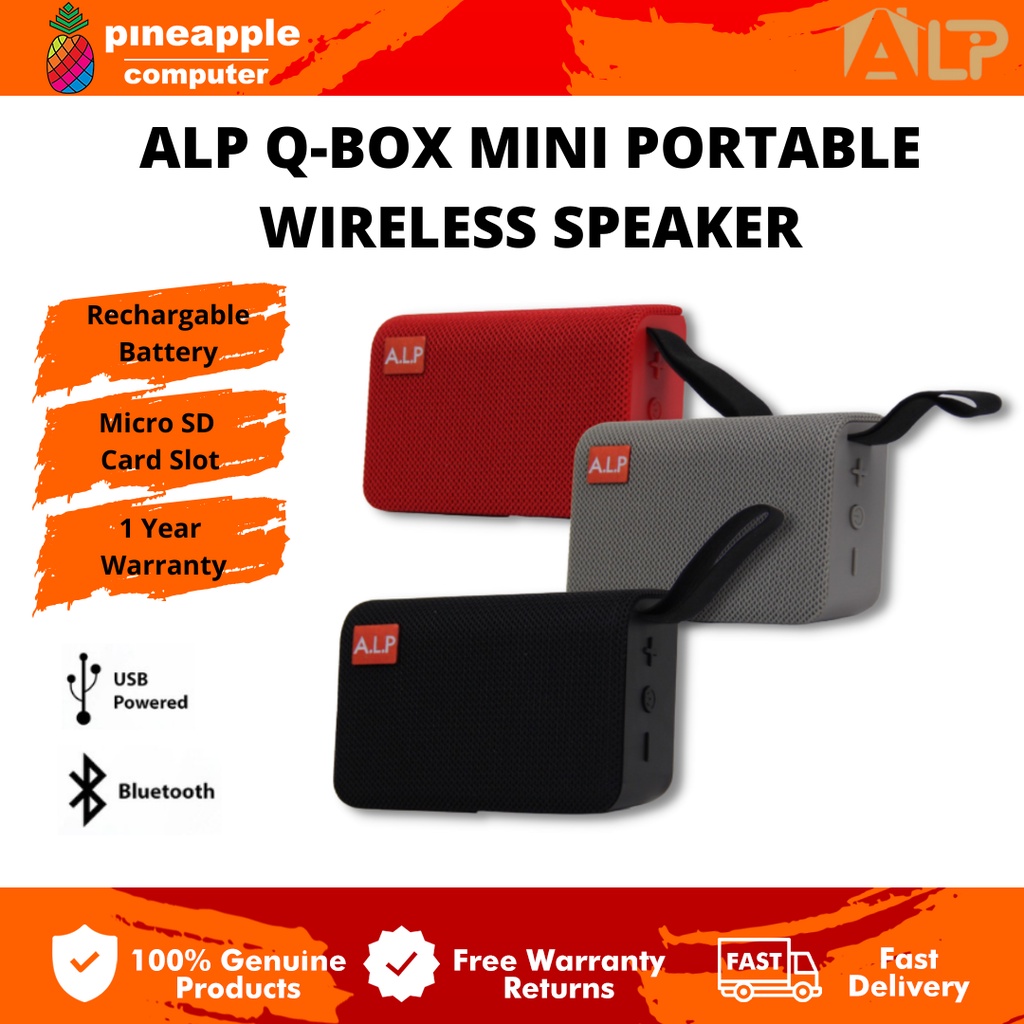 ALP Q-Box Mini Portable Wireless Speaker | Shopee Malaysia