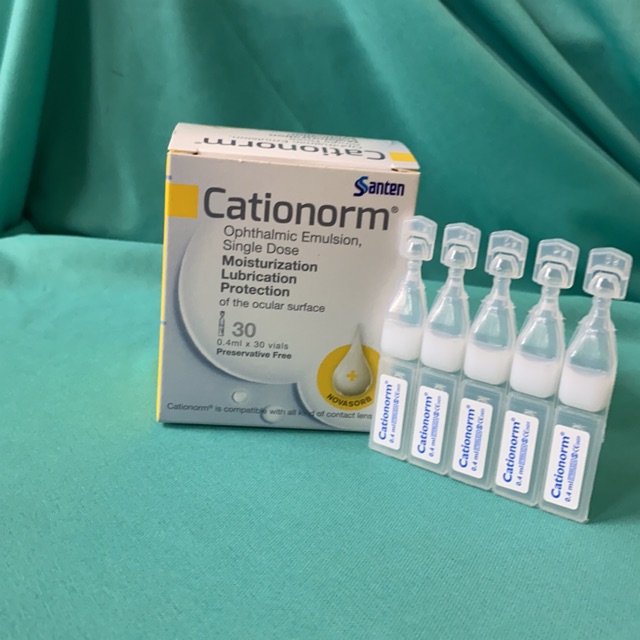 Cationorm Ophthalmic Emulsions 0.4ml x 5’s/ 30’s exp10/2024 | Shopee ...