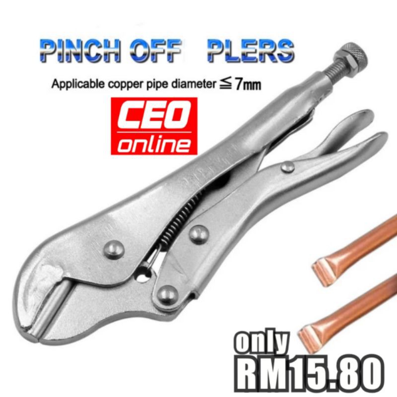 CEO 🇲🇾 7" Pinch off Plier CT-201 Picit Plier Refrigerator tool Access ...