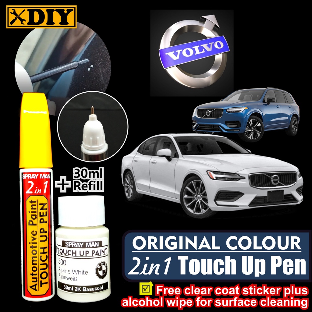 Volvo 2in1 Touch Up Pen Original Colour Automotive Paint | Shopee Malaysia