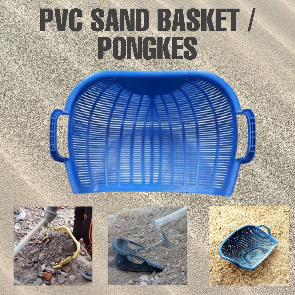 PVC Sand Basket / Pongkes / PVC Pungkis Scooping Basket | Shopee Malaysia