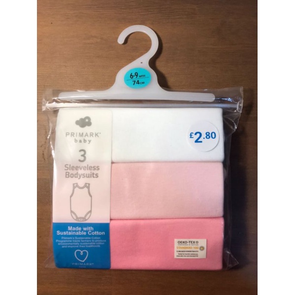 George UK Primark Baby Sleveless Bodysuit | Shopee Malaysia