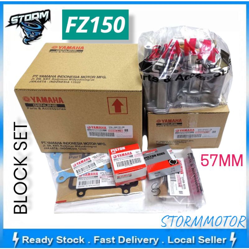100% ORI YAMAHA FZ150 CERAMIC FULL SET BLOCK SET 57mm STD FZ 150 PNP 135LC UPGRADE LC135 ...