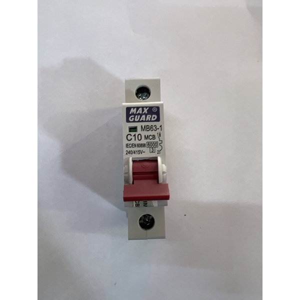 [SIRIM APPROVED] MAXGUARD MCB 1 POLE MCB 6A 10A 16A 20A 32A Miniature ...