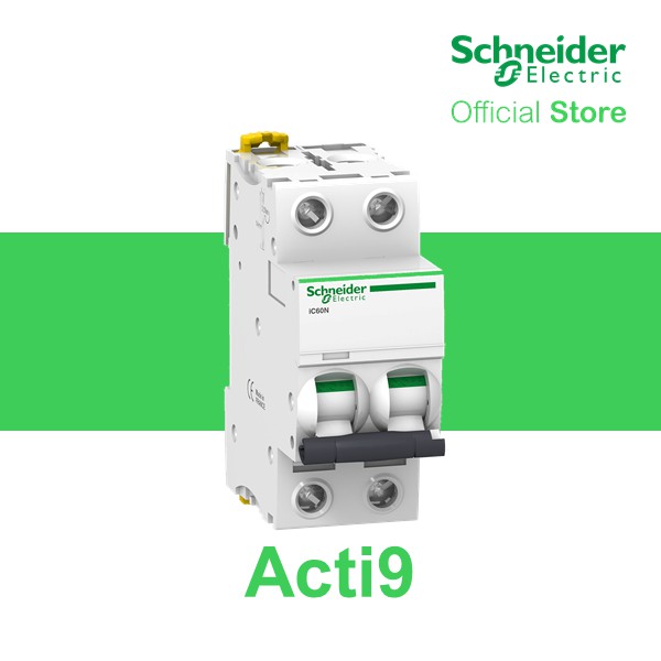 Schneider Electric Acti9 Ic60n 2p C Miniature Circuit Breaker Shopee