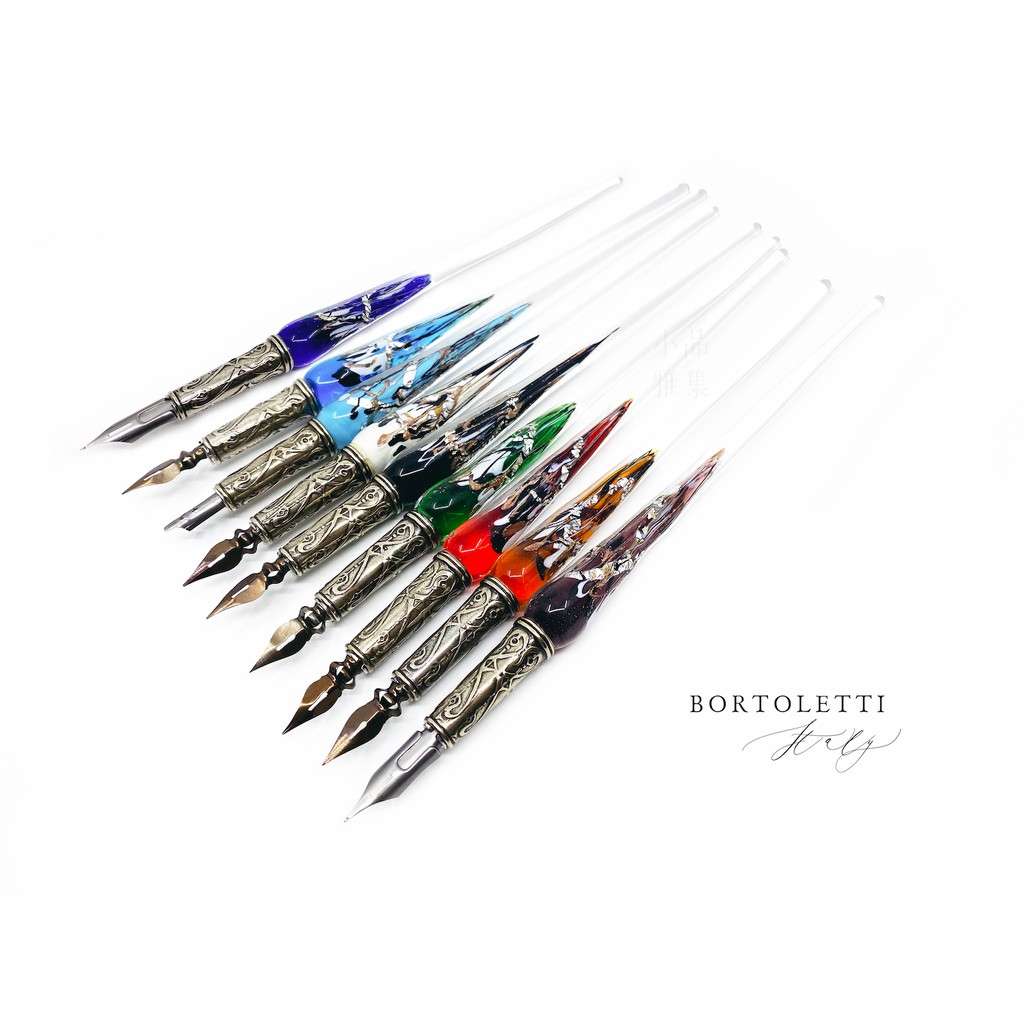 = Small Product Collection Italy Bortoletti set20 Water Pen+Ink+Nib Set ...