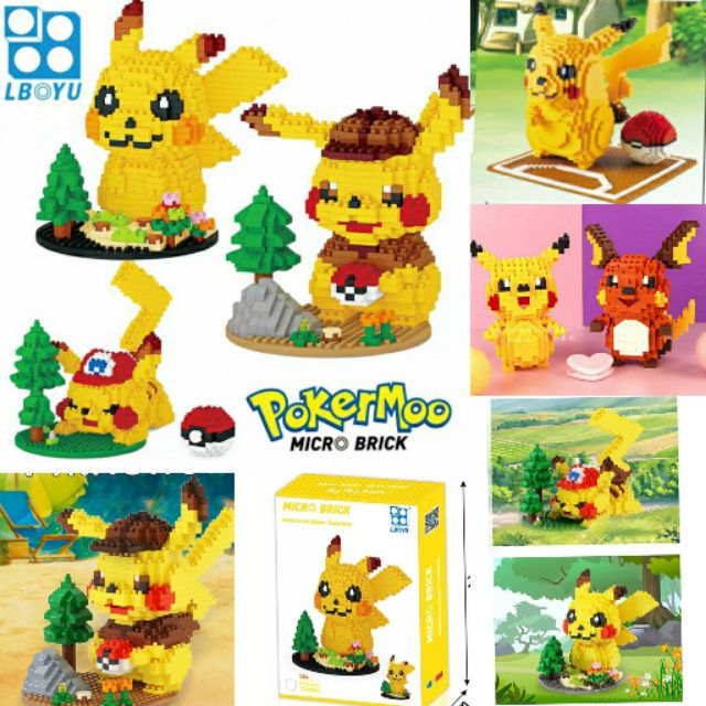 [Ready Stock] New Pokemon Pikachu Diamond Nano Blocks Cartoon Toy ...