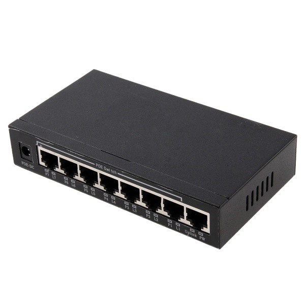 8 Ports 10/100Mbps POE Switch IEEE802.3af Power Over Ethernet Network ...