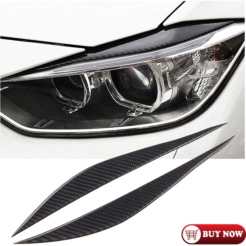 DC Carbon Fiber Headlight Eyebrows Eye Lid Car Stickers / Automobile ...
