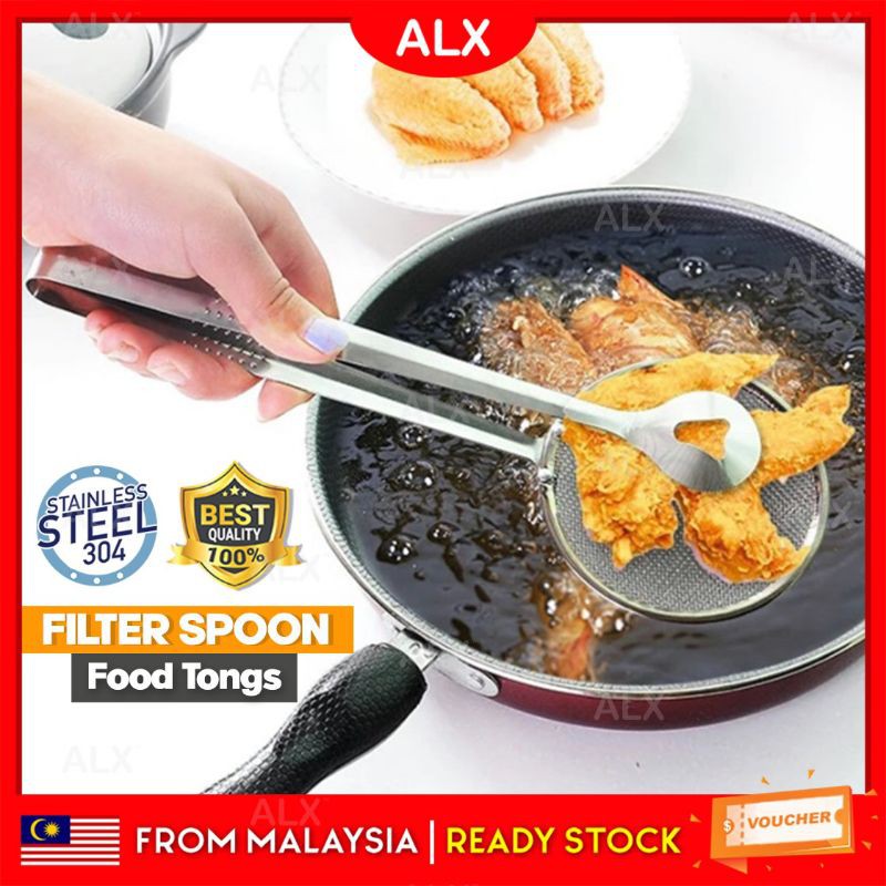 🔥 SHIP TODAY 🔥 Senduk Penapis Besi Stainless Steel Kitchen Oil Filter ...