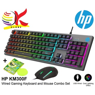 HP KM300F WIRED USB GAMING KEYBOARD AND MOUSE COMBO WITH LED BACKLIGHT ...