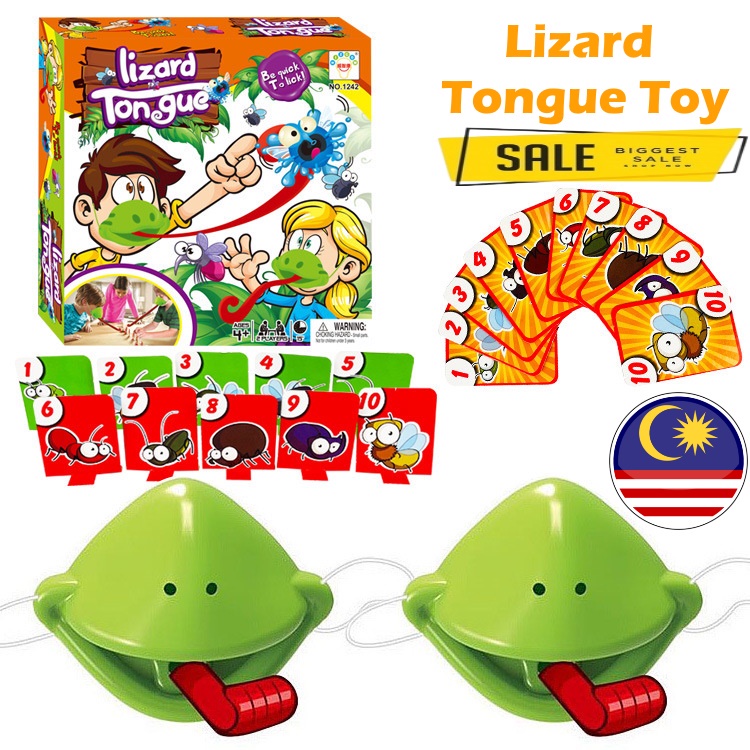 【SalesWithJoy】Lizard Mouth Take Card Tongue Tic-Tac Frog Tongue Funny ...