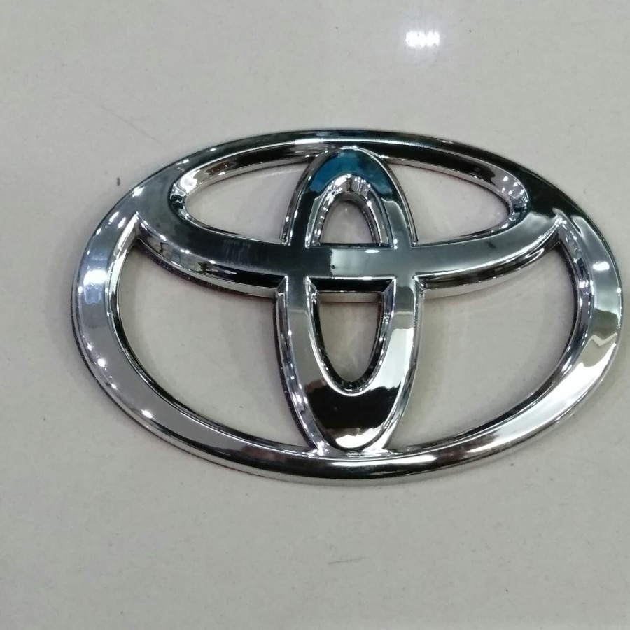 Toyota calya Chrome logo emblem 15 inc/toyota calya Chrome logo 15 cm ...