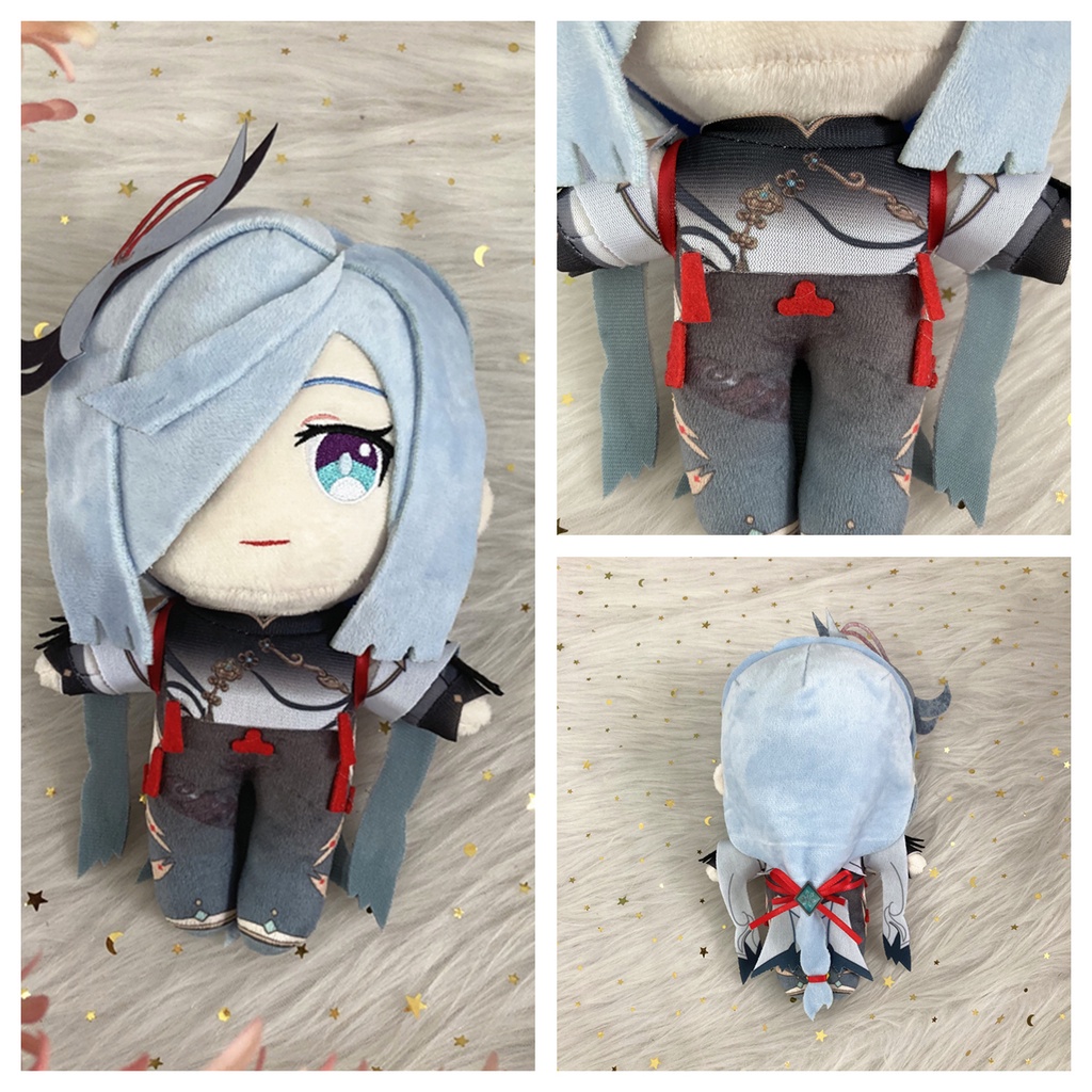 20cm Genshin Impact Doll Fischl Ning Guang Ye Lan Plush Toy Anime Eula ...