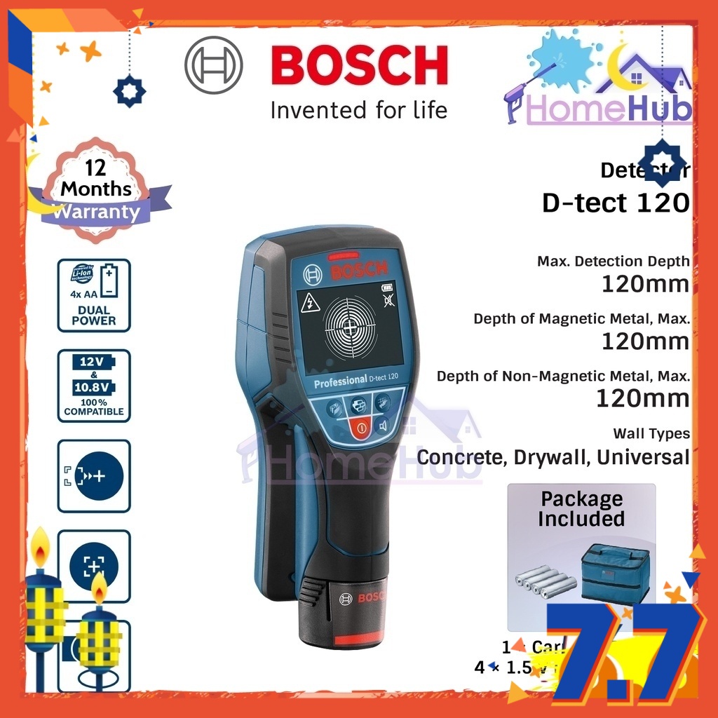 Bosch Detector Bosch D Tect 120 Wall Scanner Cable Scanner Wall ...