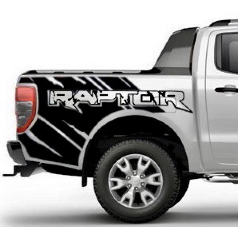(Ready Stock) S723# Ford Raptor Car Body Trunk Side Vinyl Decals ...
