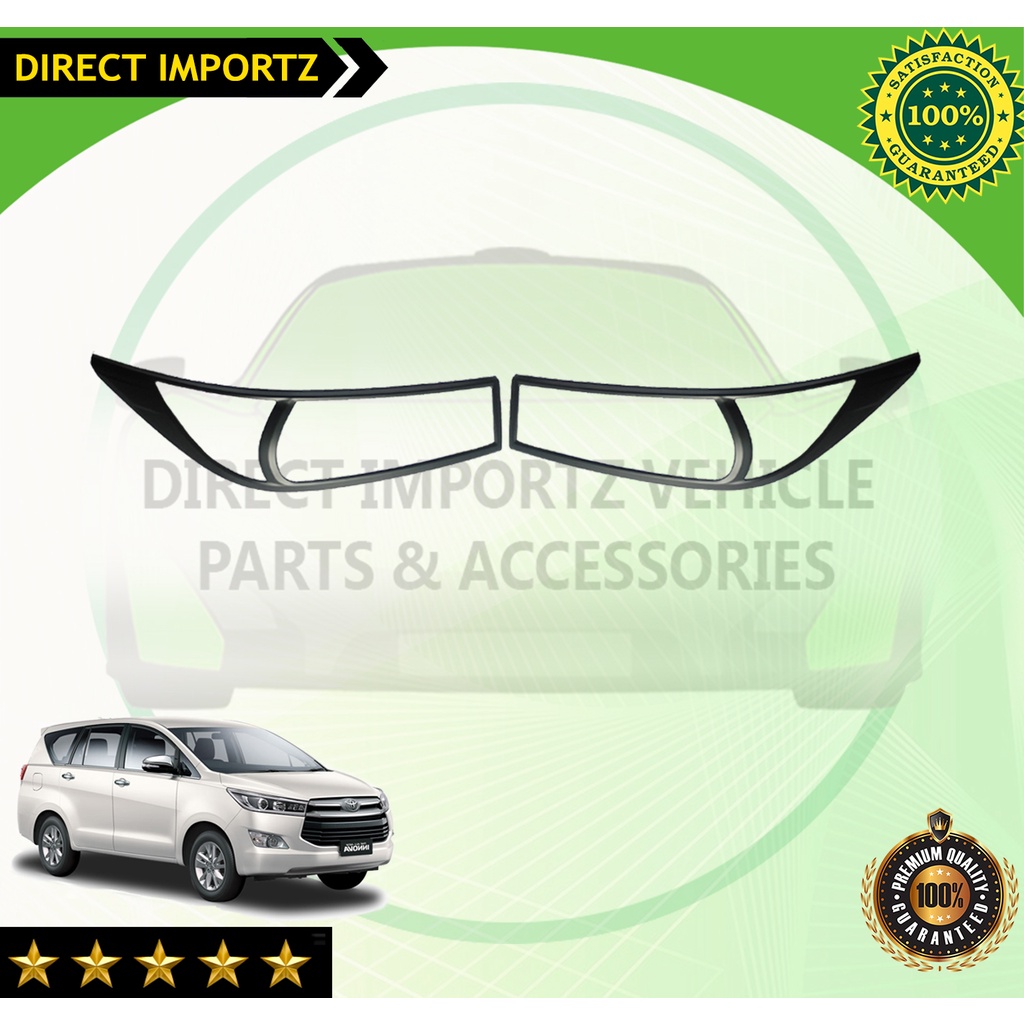 Toyota Innova 2016 to 2024 Headlight cover matte black V2 2017 2018 ...