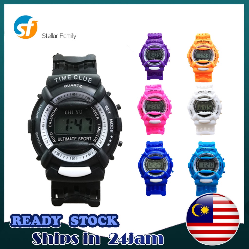 Jam Tangan Budak Murah Electronic Digital Watch Waterproof Lelaki Boys ...