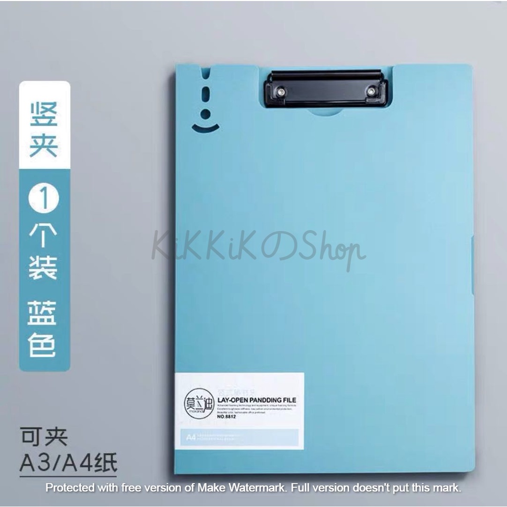 Morandi A4 Lay-Open Pandding File Double Clip Multi-Functional Board ...