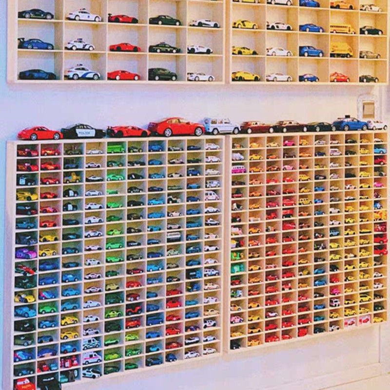 Solid wood Domeka car storage box multi-layer car model blind box ...