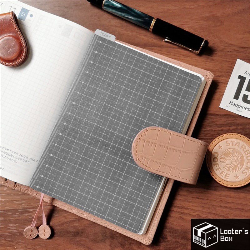 Pencil Board Shitajiki with Ruler Index and Measuring Grids for Journal ...