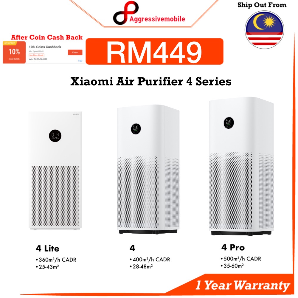 Xiaomi Mi Air Purifier 4 Pro | Purifier 4 | Purifier 4 Lite [OLED ...