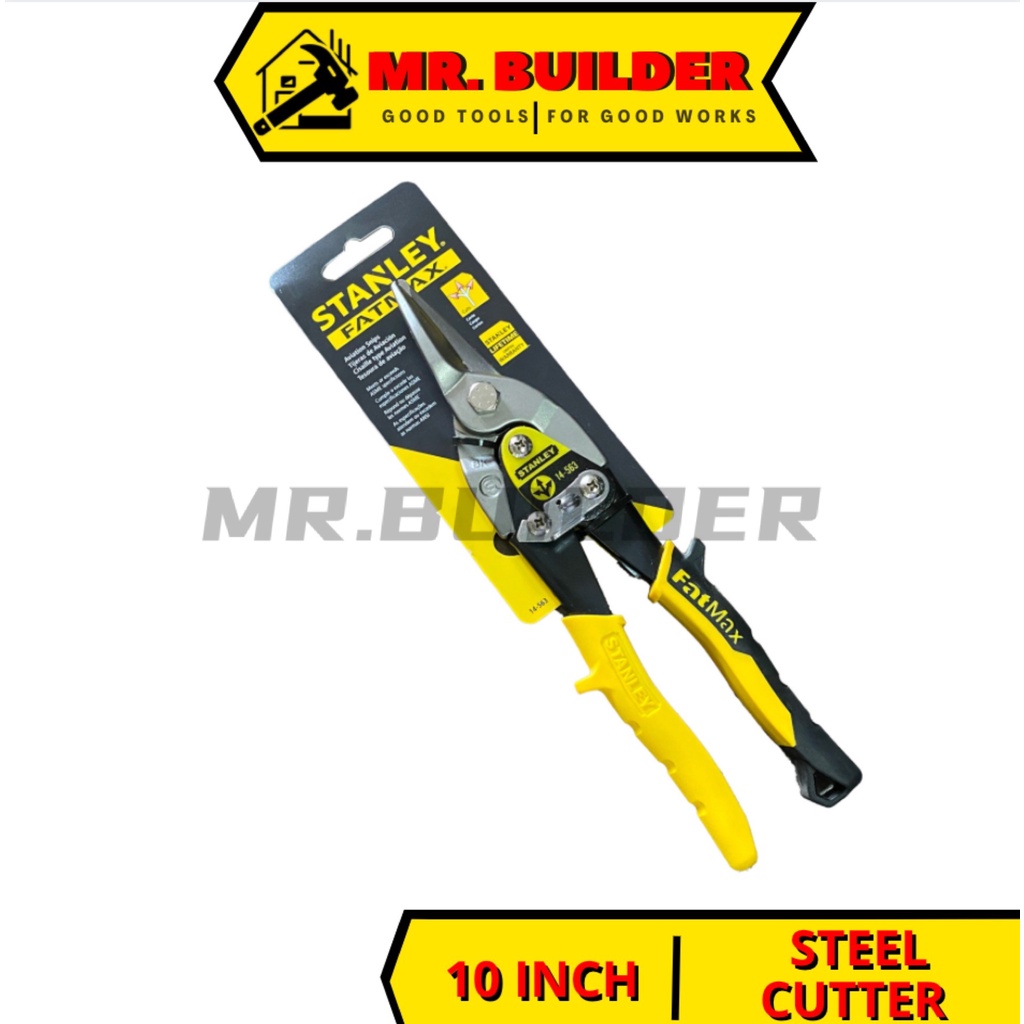 STANLEY FatMax Aviation Snips Straight 250mm /10" Zinc Cutter - 14-563 ...