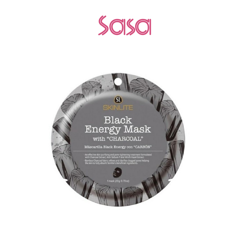 SKINLITE : Black Energy Mask 1'S (Charcoal) | Shopee Malaysia