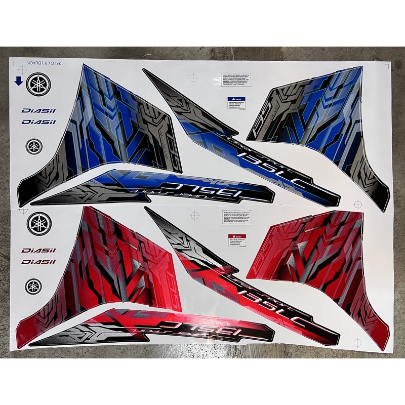 YAMAHA LC135 LC 135 STRIPE (9) LC135 LC 135 STICKER BODY | Shopee Malaysia