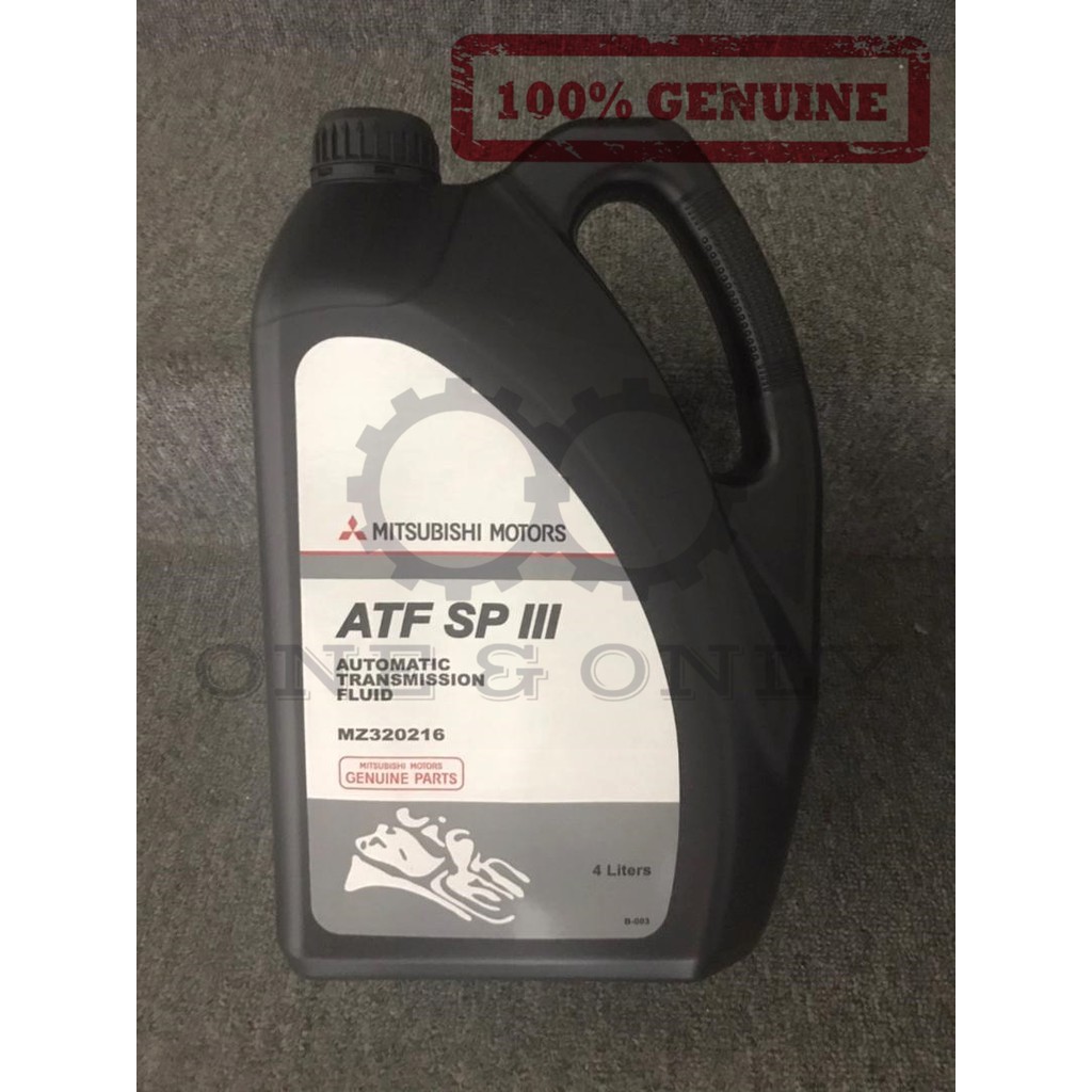 100% GENUINE MITSUBISHI ATF SPIII / SP3 AUTO TRANSMISSION FLUID 4L ...