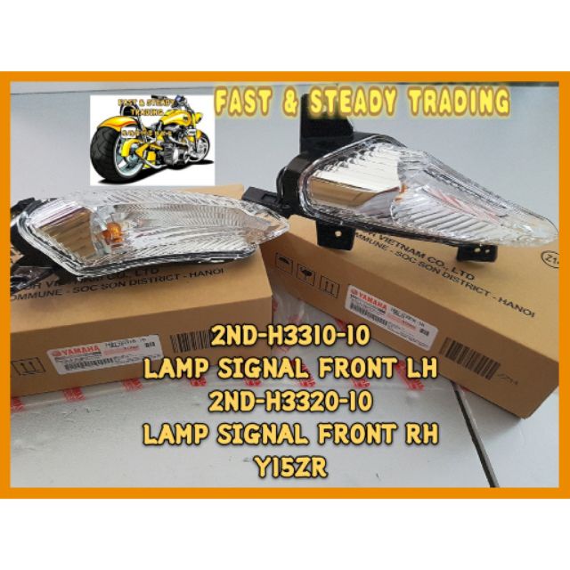 YAMAHA 2ND-H3310/ 3320-10 LAMP SIGNAL FRONT LH/ RH Y15ZR | Shopee Malaysia