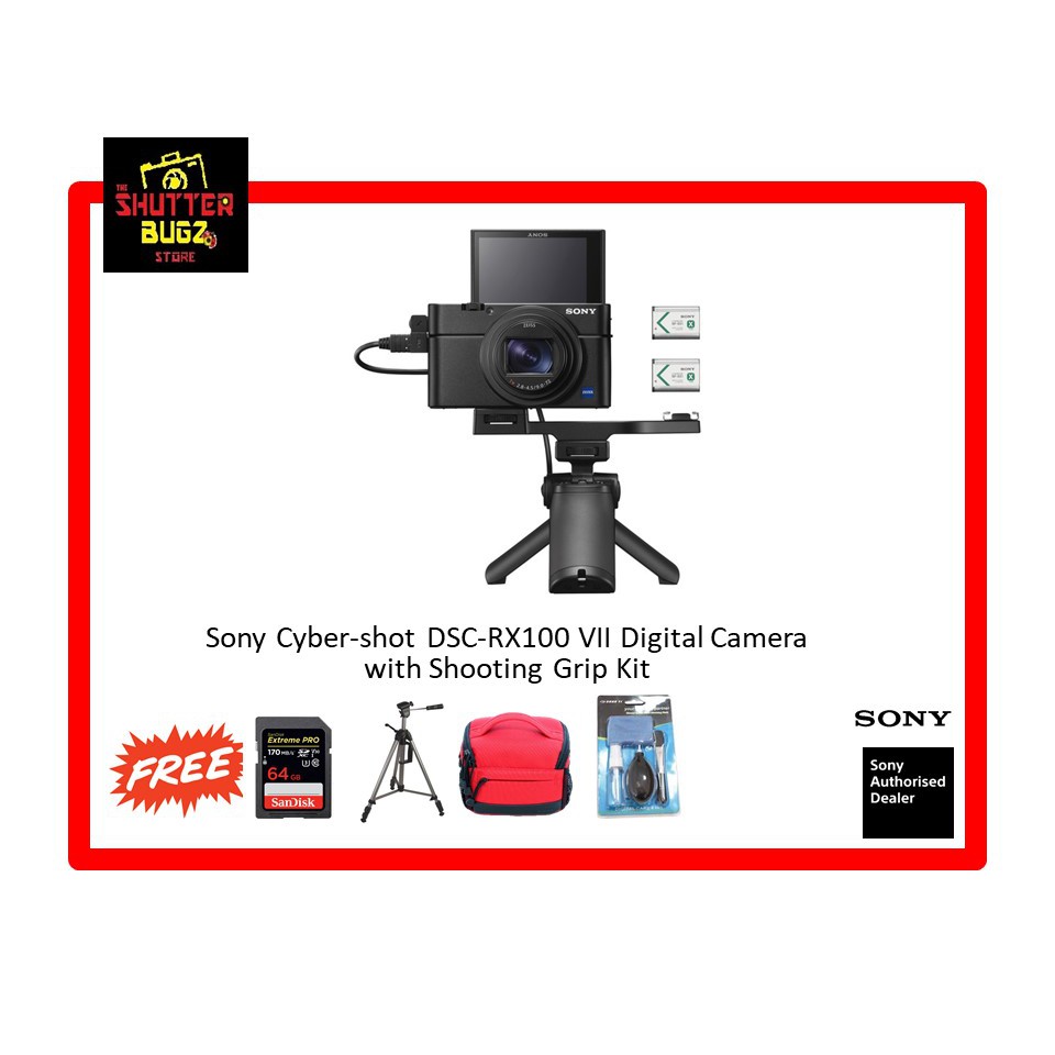 Sony Cyber-shot DSC-RX100 VII Digital Camera with Shooting Grip Kit (Sony Malaysia) | Shopee ...