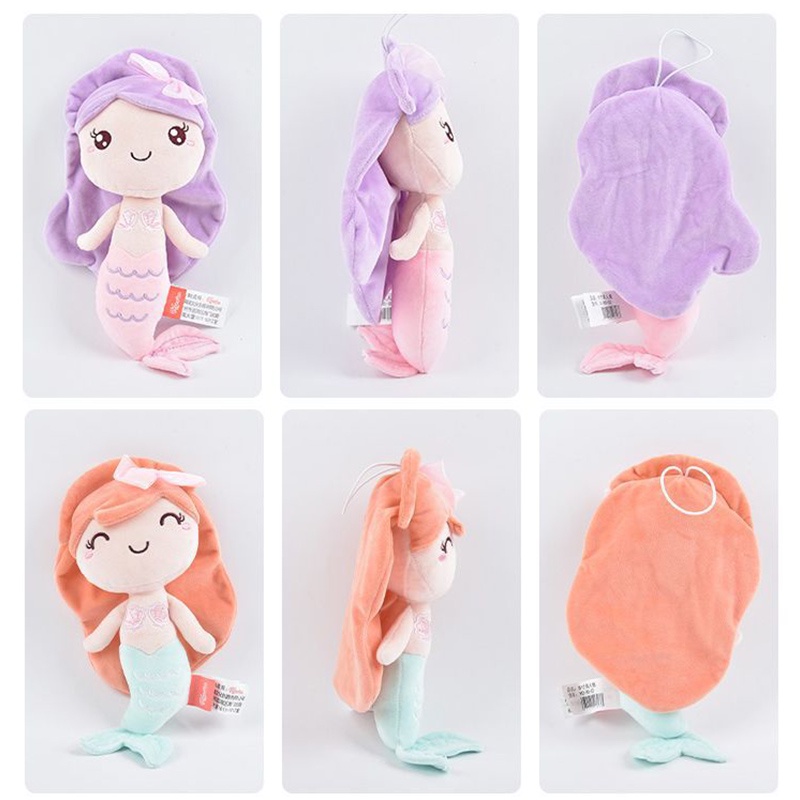 Cute Cartoon Mermaid Series Plush Toys and Shoulder Bag For Baby Kids ...