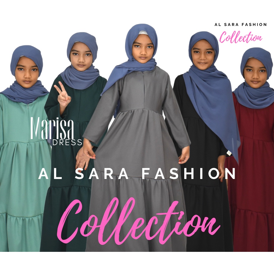 JUBAH MARISSA/JUBAH BUDAK ROPOL KANAK-KANAK PEREMPUAN/MUSLIMAH KID LONG ...