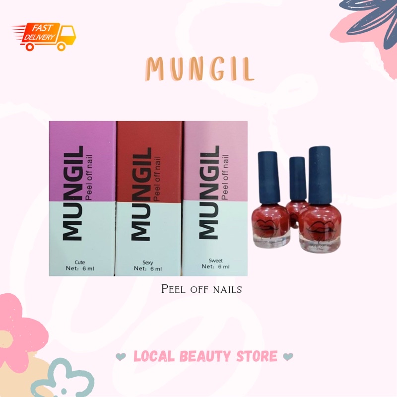 MUNGIL - Peel Off Nails 🔥FAST DELIVERY🔥 | Shopee Malaysia